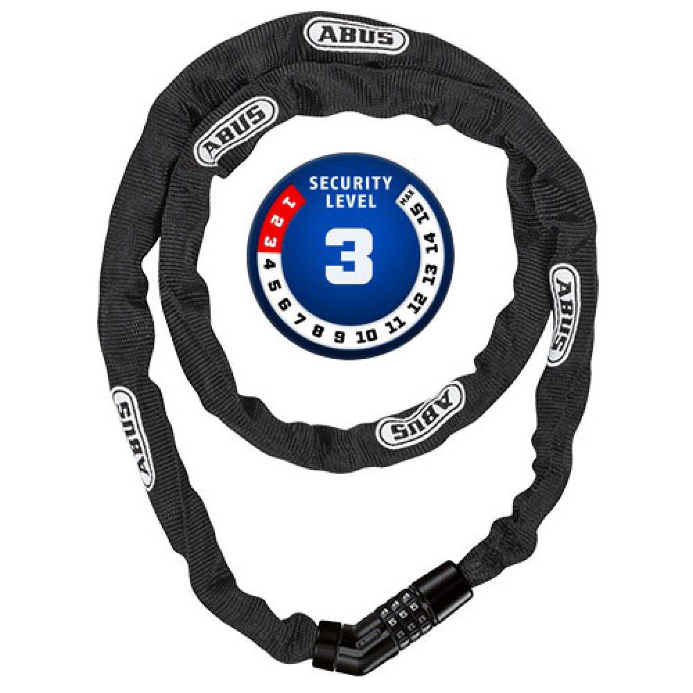 Abus Kabelschloss Steel O Chain 4804C L 110 cm D 4 mm schwarz/weiss – fahrrad-teile-shop