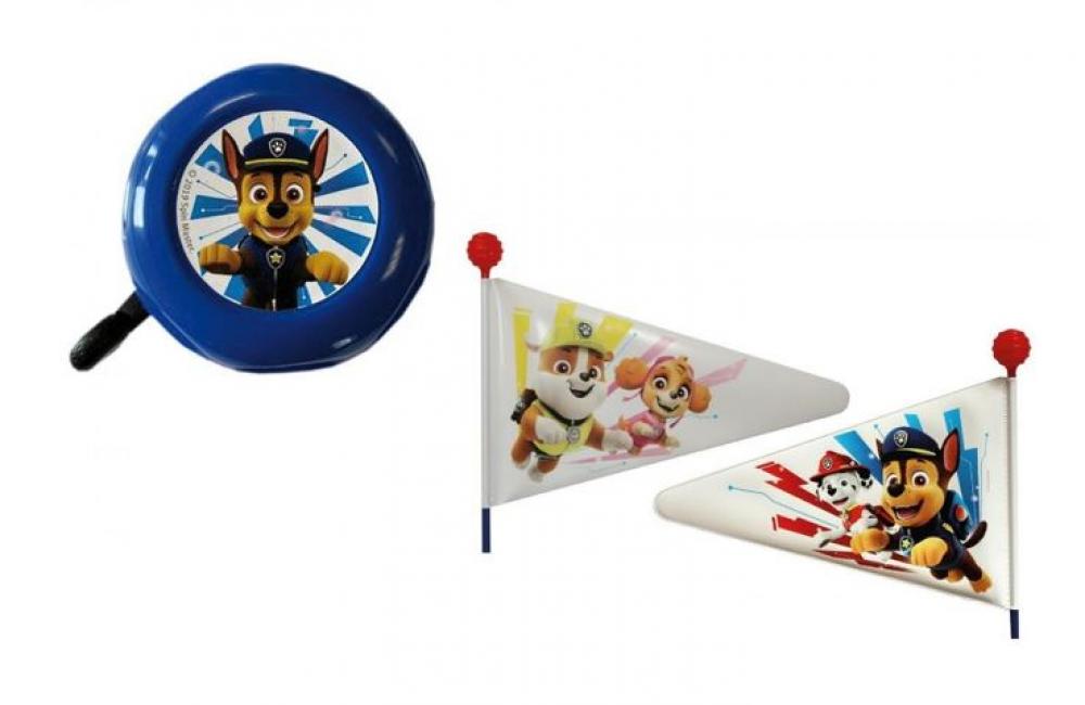 Bike Fashion Paw Patrol Fahrradklingel blau Ø55mm plus Wimpelstange do – fahrrad-teile-shop