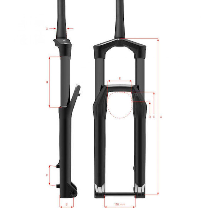 DT Swiss Federgabel F 232 ONE 29" 100 mm Schwarz - leichte XC-Performa ...