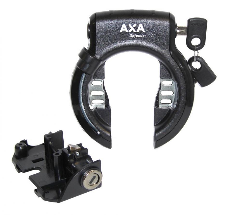 Axa Rahmenschloss Defender Gepäckmontage Schlüssel abziehbar – fahrrad ...
