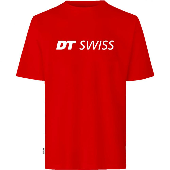 DT Swiss T-Shirt DT SWISS Classic Logo S Rot - bequemes Unisex-Fan-Shi ...